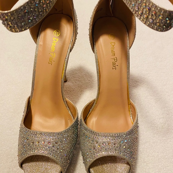 DREAM PARIS | Shoes | Almost Brand New Sparkly Crystal Heels By Dream ...